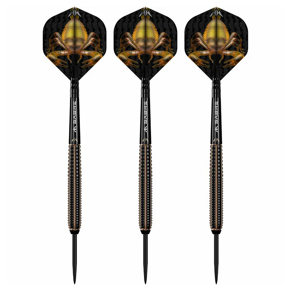 Mission Scorpion 90% Tungsten Darts Black & Gold Electro | Deadeye Darts